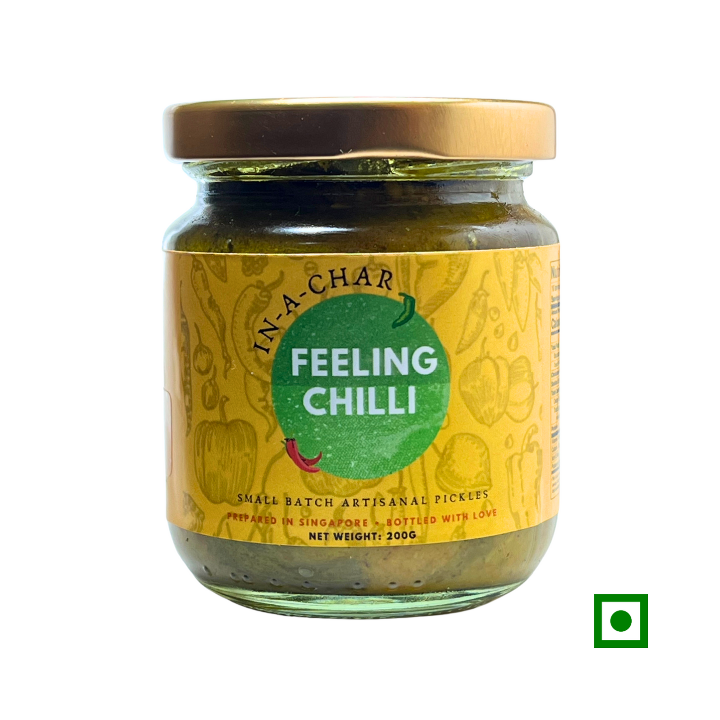 Green Chilli Artisanal Achar - 200G – INACHAR